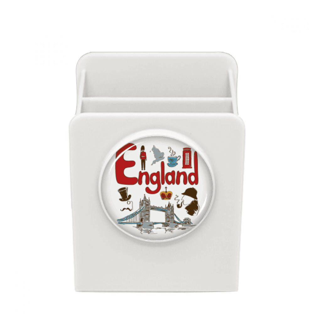 England National symbol Landmark Pattern Desk Pencil Holder Cup Pen ...