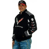 JH Design Mens Chevy Corvette Jacket Embroidered Cotton Twill - Walmart.com