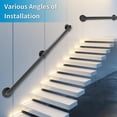 Industrial Staircase Railing, 6FT/180CM Galvanized Pipe Handrail with ...