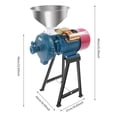 Electric Grain Grinder Mill Corn Grinder, 110V Electric Grinder for ...