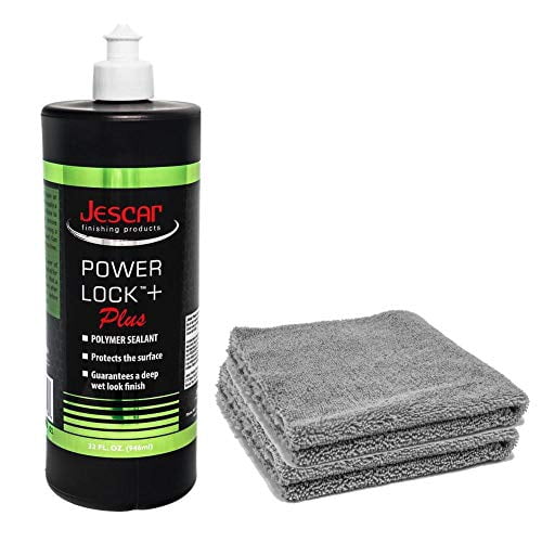 Jescar Power Lock Plus Polymer Paint Sealant Quart 32oz & Two DD ...