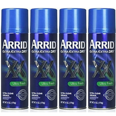 ARRID XX Ultra Clear Anti-Perspirant Deodorant Spray, Ultra Fresh, 6 ...