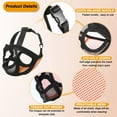 Dog Muzzle, Short Snout Dog Muzzle for English Bulldog, Mesh Dog Muzzle ...