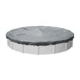 Pool Mate 10 Year Heavy-Duty Mesh Winter Pool Cover, Gray/Black, 28 ft ...