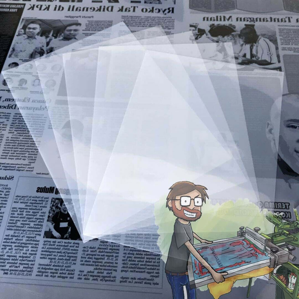 Waterproof Inkjet Screen Printing Positive Milky Transparency Film 8.5 ...