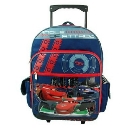 Large Rolling Backpack - Disney - Cars - Race is On New School Bag Boys ...