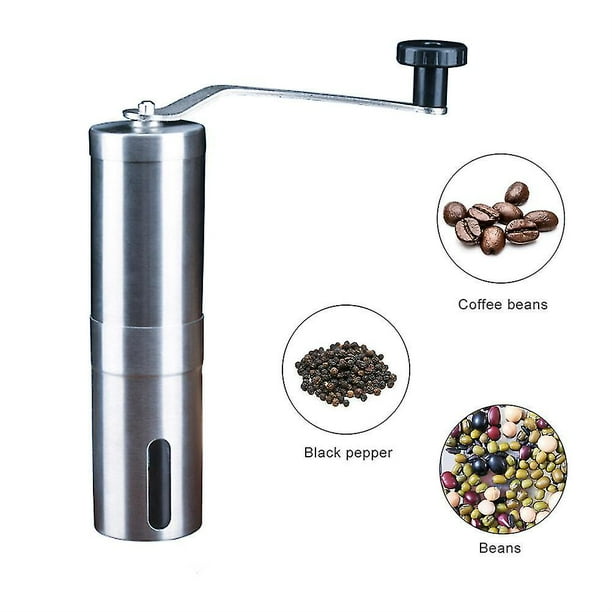 Manual Coffee Grinder Mini Stainless Steel Portable Hand-held Conical ...