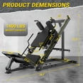 Garvee Leg Press Hack Squat Machine, 1400 Lb Capacity, 2-in-1 Design ...