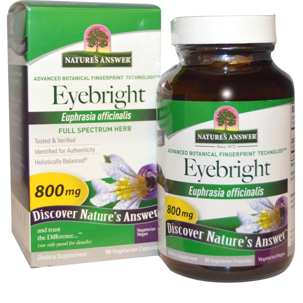 Nature's Answer Eyebright Herb - 90 Vegetarian Capsules - Walmart.com ...