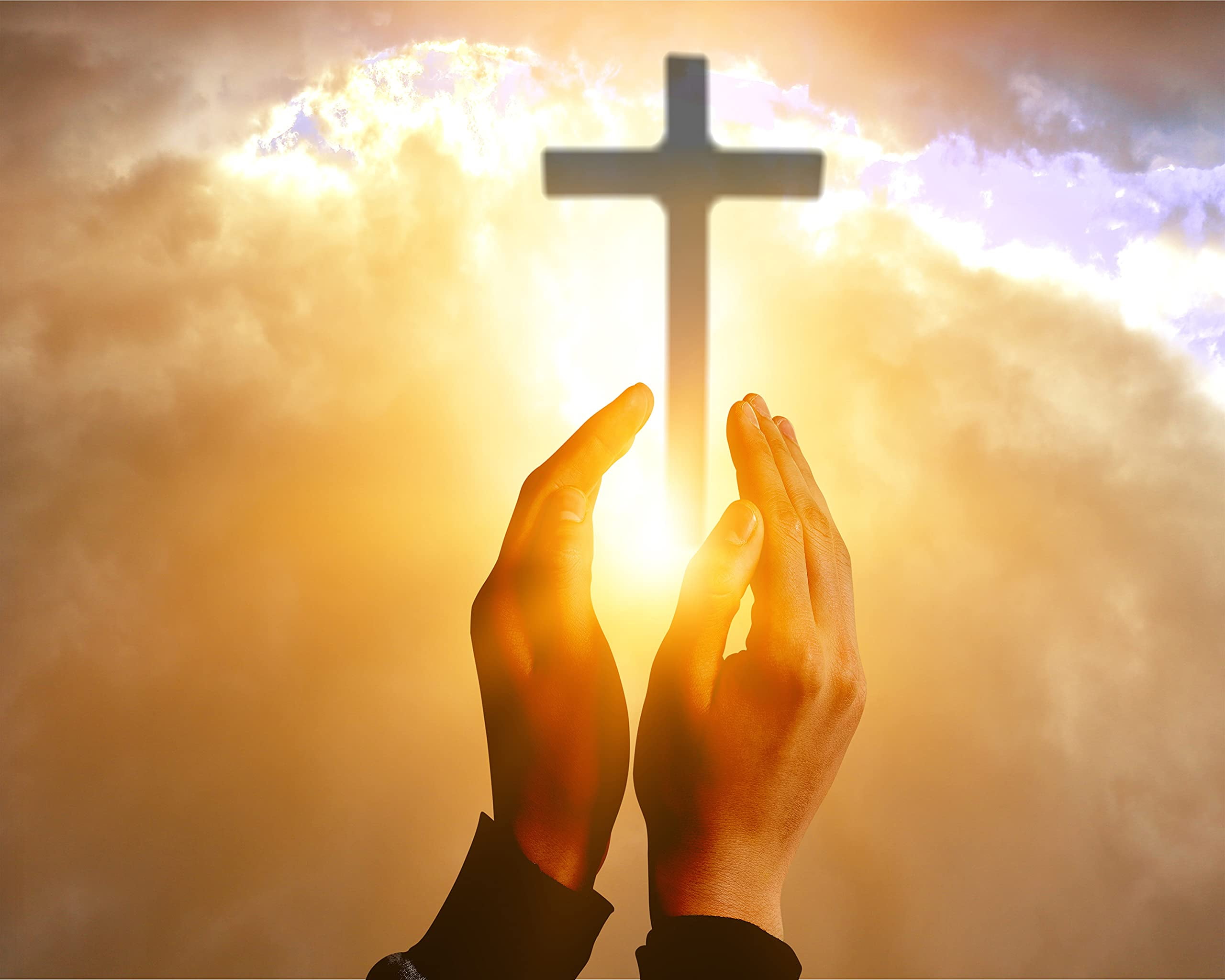 Catholic print picture - PRAYING SH2 - 8" x 10" ready to be framed ...