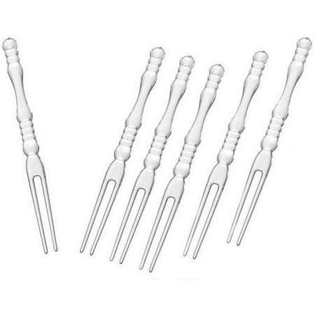 1Pack(100pcs) Disposable Plastic Fruit Forks, Forks Bistro Cocktail ...