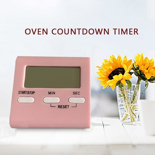 ruzhgo Digital Kitchen Timer Large Screen LCD Display Square Count Up Countdown Oven Stopwatch ...