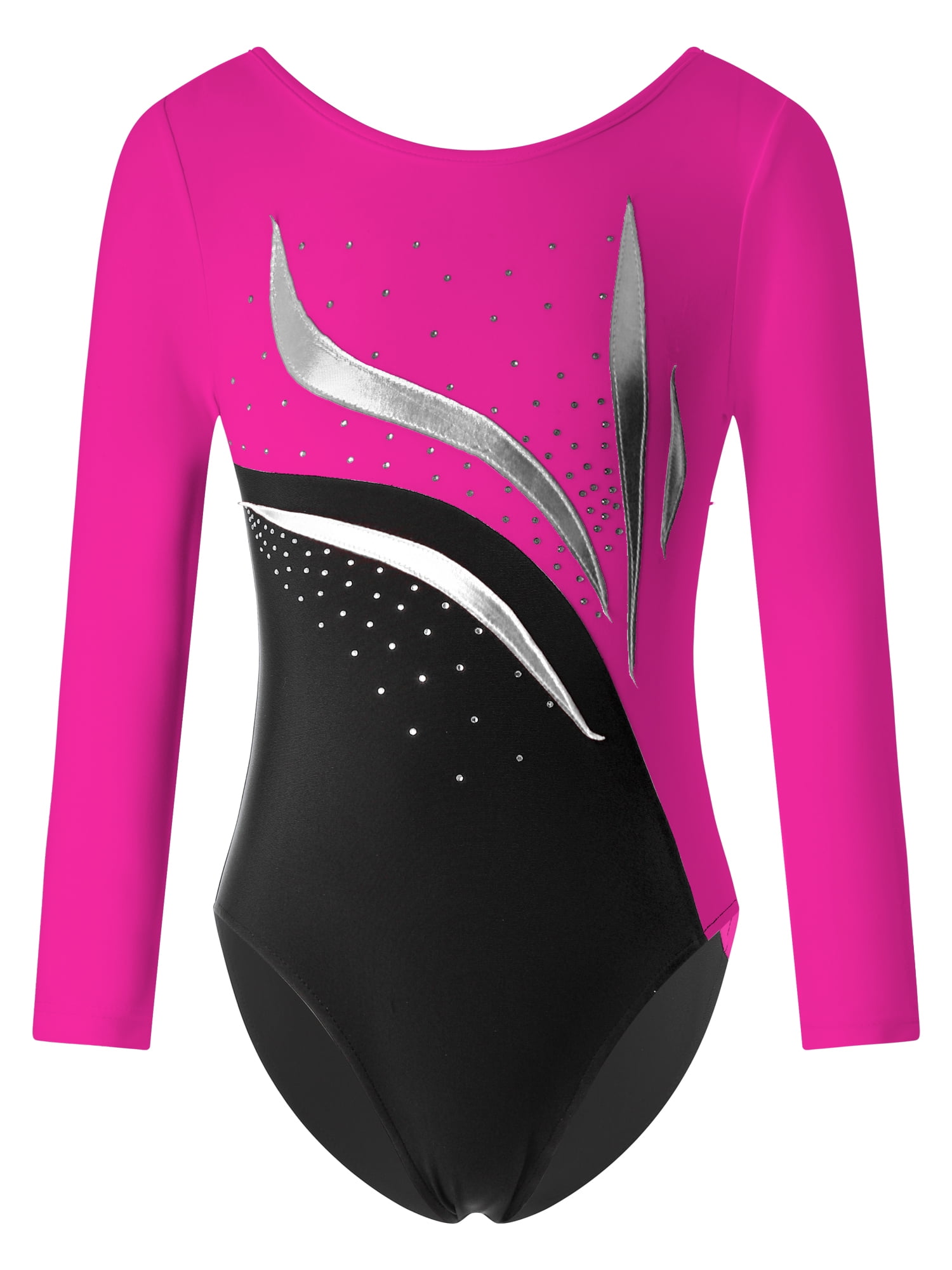 CHICTRY Girls Gymnastics Leotard Long Sleeve Exercise Training ...