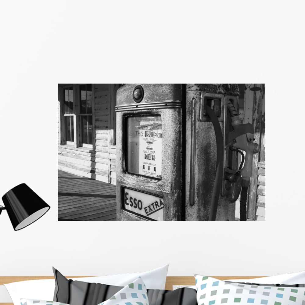 Old Gas Station Pump Wall Mural by Wallmonkeys Peel and Stick Graphic ...