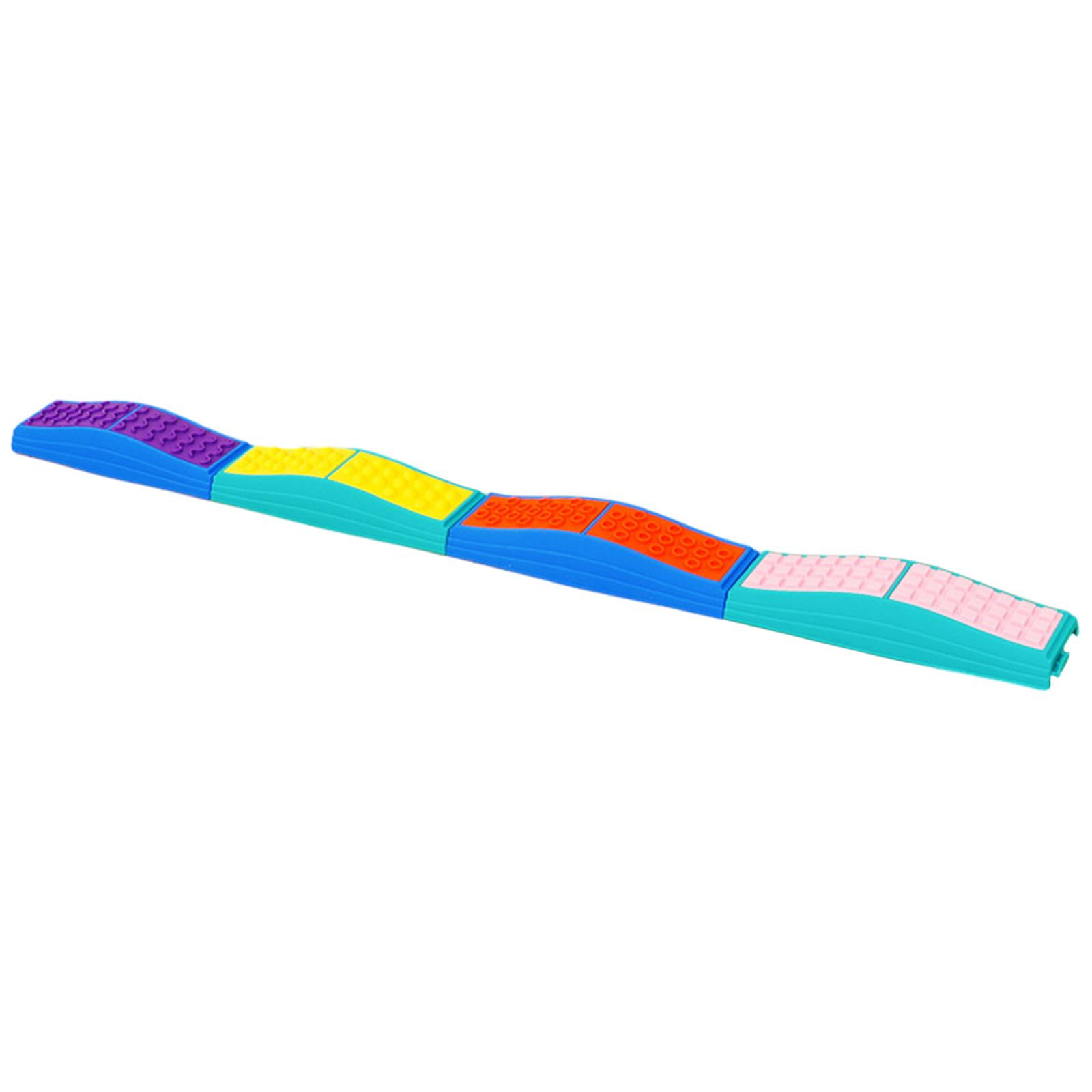 koolsoo Colored Wavy Balance Beams Non Slip Learning Toy Obstacle ...