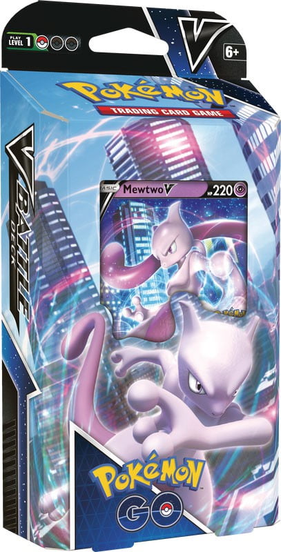 Pokemon GO Mewtwo V Battle Deck (60 Cards, 3 Reference Cards, Playmat ...