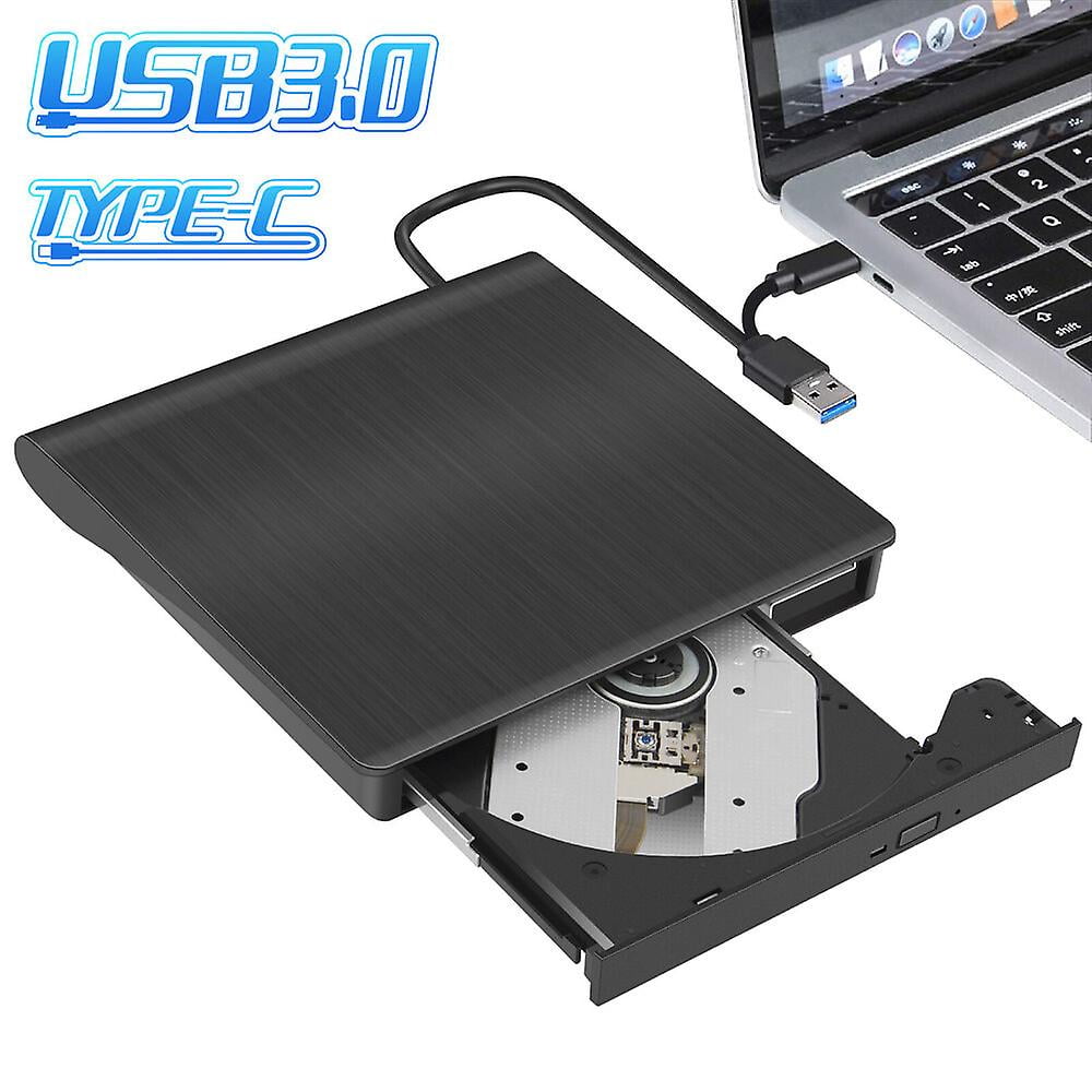 Lector de unidad grabadora de discos CD DVD RW USB tipo C externo para ...