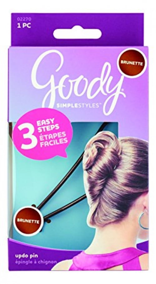 Goody Simple Styles Updo Hair Pin, Brunette, 1-count, (1941089 ...