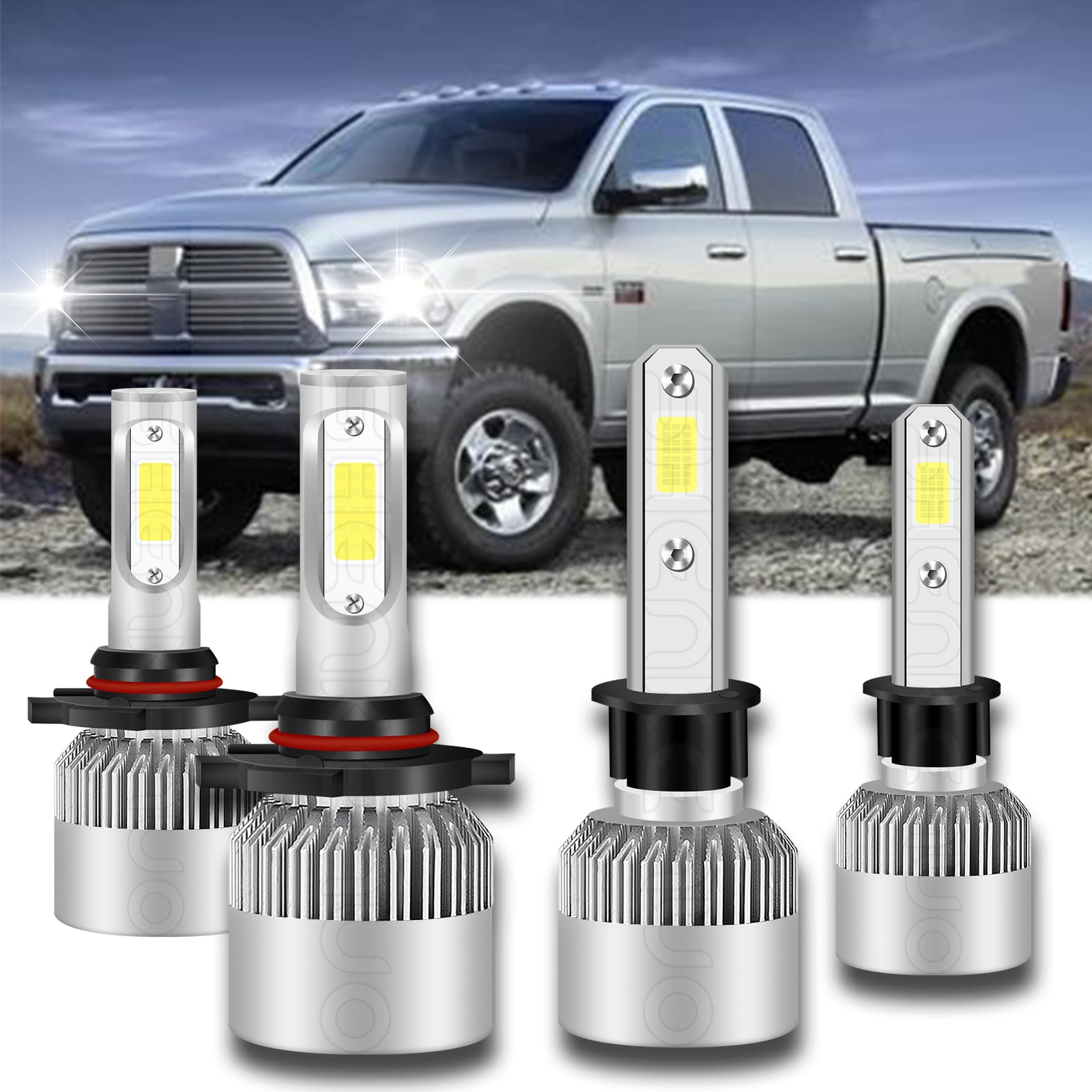 6000K Bright LED Headlight High Low Beam Bulbs 4x for Acura RSX 2005 ...