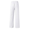 Angala Mens Summer Pants Elastic Waist Pants Solid Wide Leg Fashion ...