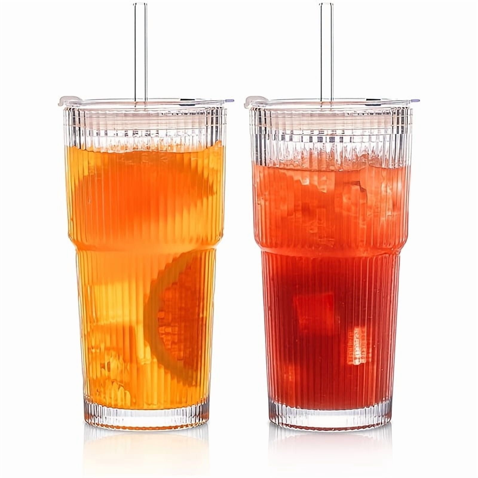 Click here for Bamboohart 2pcs Set Of 600ml/20oz Glassware With L... prices