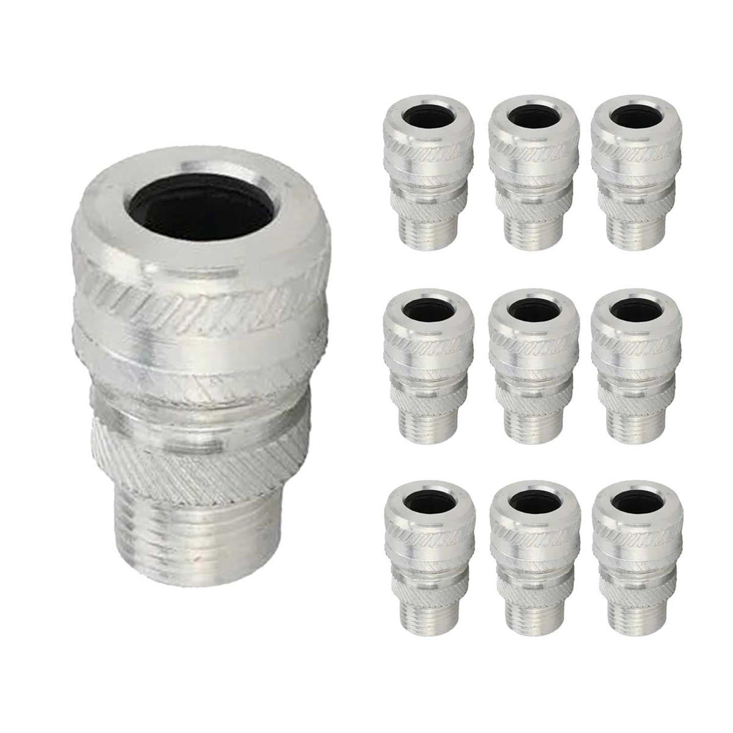 Conector Glandula Aluminio 1/2 Rosca Exterior 10 Pzs plateado 1/2 ...