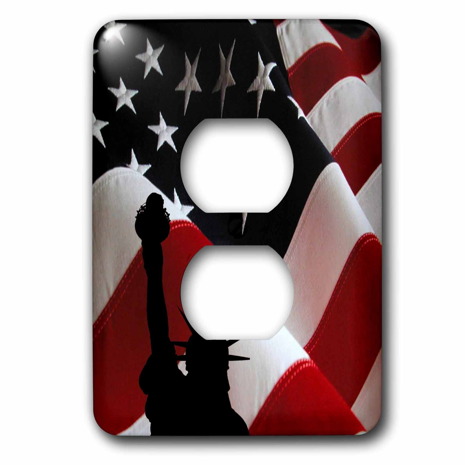 Statue of Liberty with Flag 2 plug outlet cover lsp-77305-6 - Walmart.com
