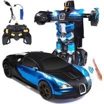 1:18 Scale Transform RC Car Robot, 2.4G Remote Control, One Button ...