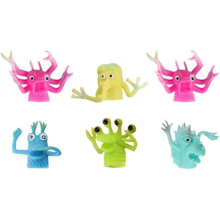 CPDD 6pcs Monster Finger Puppets Cartoon Cute Creepy Finger Puppets ...