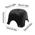 9.5 Inch Plastic Step Stool with Non Slip Base Small Bathroom Shower ...