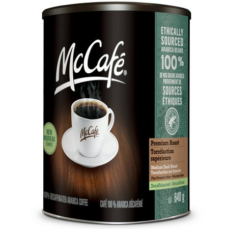 McCafé Premium Dark Roast Decaf Ground Coffee, 640g, Ethically Sourced ...