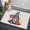 Area Rug 2x3ft Gnome with American Flag Area Rugs Washable Low Pile ...