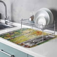 Abstract Plant Birch Dish Drying Mats for Kitchen Counter,Absorbent ...