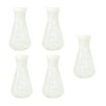 5Pcs Clear Graduated Flasks Triangular Laboratory with Leakproof Lid ...