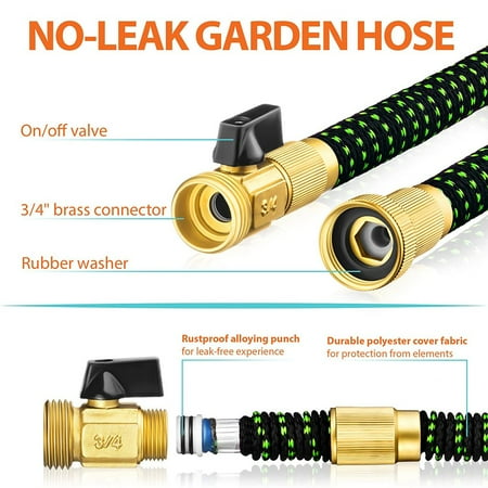OUTAD Expandable Garden Hose Water Hose With 10 Function Nozzle And ...