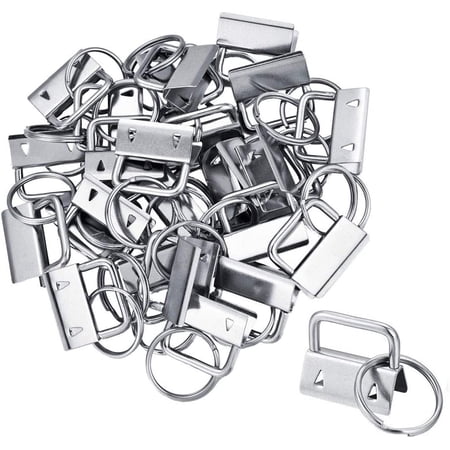 Set of 40 keychain with metal strap and keychain (2.5 cm wide ...