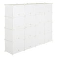 Ktaxon 32 Cubes 64 Pairs Modular Plastic Shoe Storage Cabinet Boxes ...
