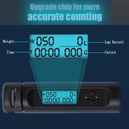 Electronic Counting Jump Rope with Corded or Cordless Jumping,Weighted ...