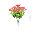 BAOPAI 6 Pcs Artificial Milan Flower Bouquet - Country Style Plastic ...
