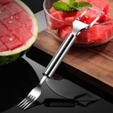 SPOORYYO 2-in-1 Watermelon Slicer Fork Set - Stainless Steel Fruit ...