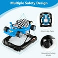 INFANS Foldable Baby Walker, Adjustable Height, Lights, Music - Walmart.com