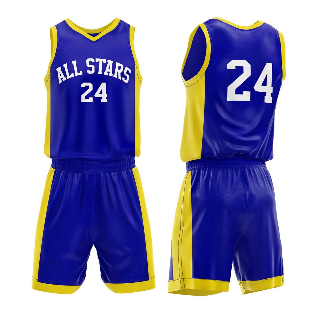 Custom Made Boys Basketball Kits. MOQ 10 Kit. Royal. - Walmart.com