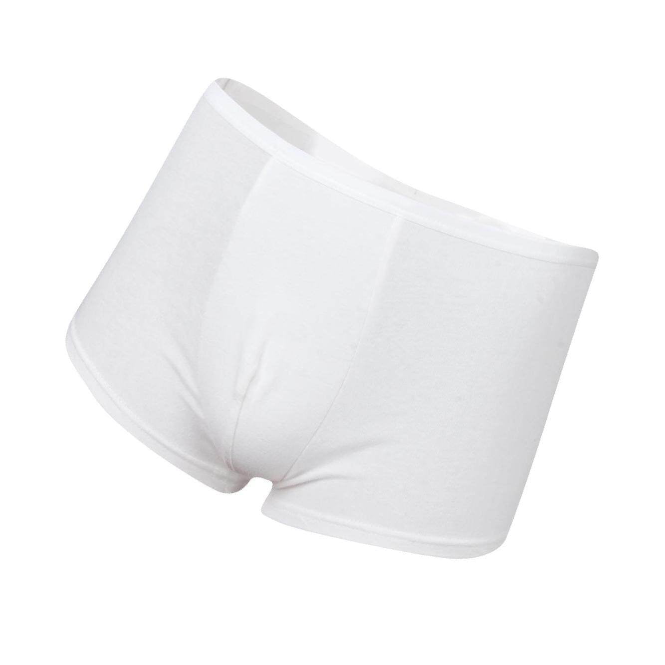 Thinsony Men's White Regular Absorbency Washable Incontinence Briefs XL ...