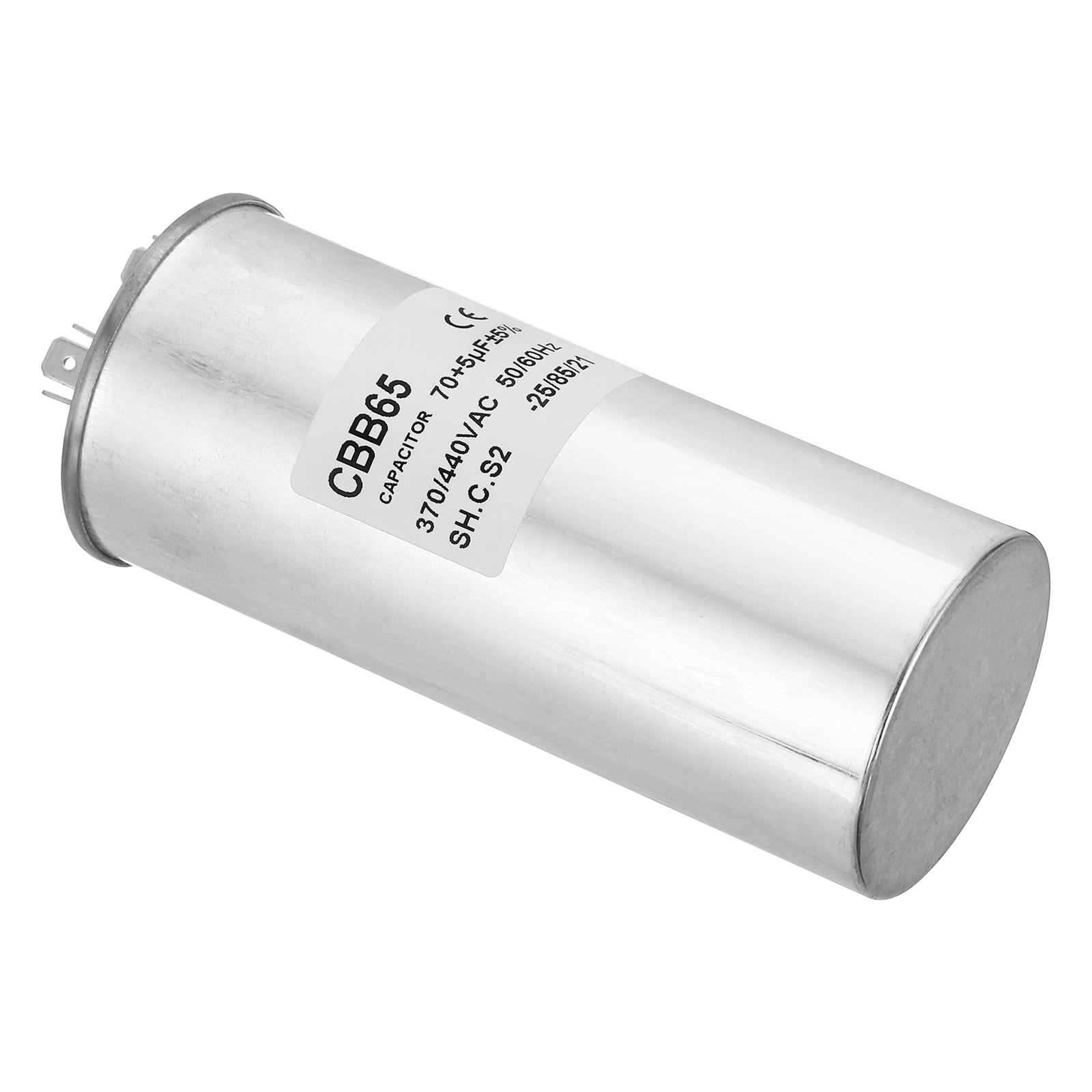 Uxcell CBB65 70+5uF Run Capacitor,70+5mfd AC 370/440V Aluminum Case with 3 Terminal - Walmart.com