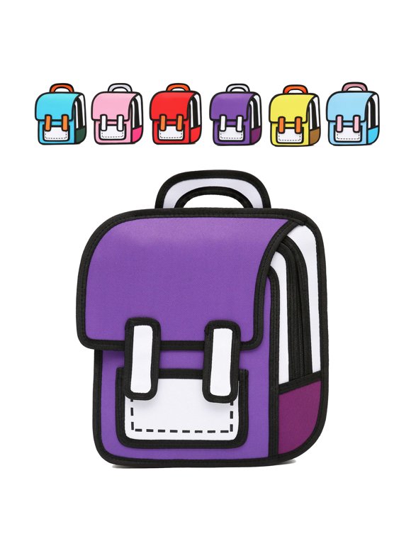 Cartoon Backpack Drawing