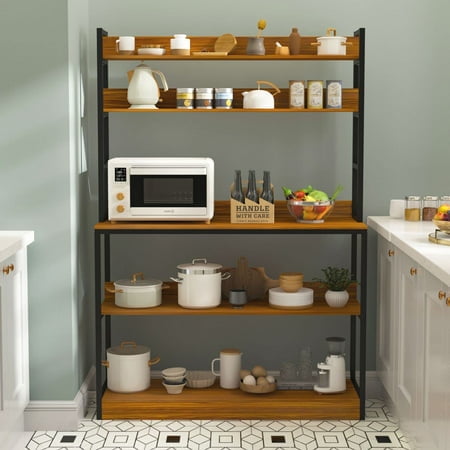 Storage Shelf, 5 Tier Metal Shelving Unit, Wire Shelving Units and ...