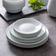 8-Piece Durable Glass Dinner Plate Set, Triple Layer Chip Resistant ...