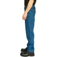FULL BLUE 5 Pocket Denim Jeans, Straight Legs, Sits At Waist, Relaxed ...