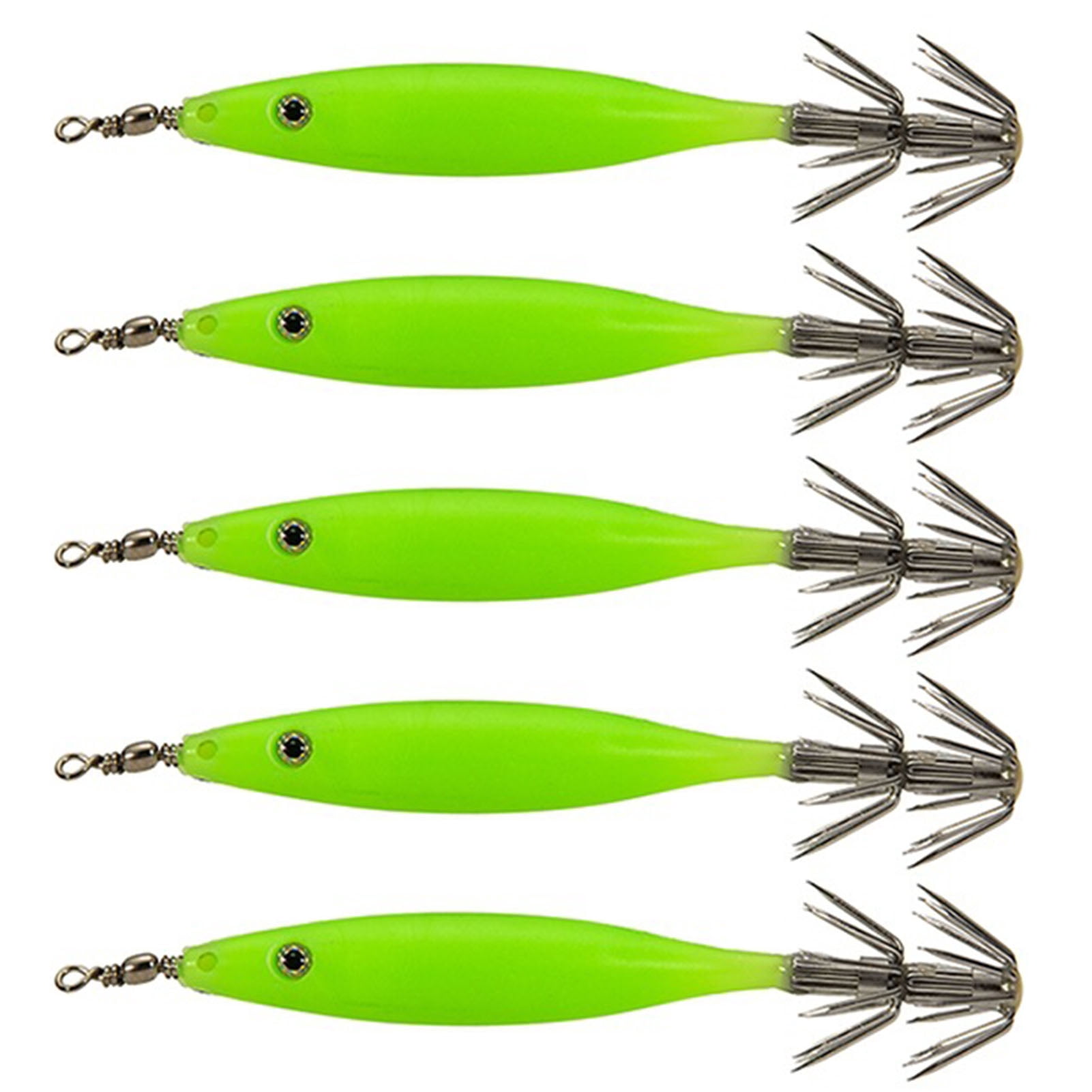 5Pcs 8cm Wood Shrimp Bait Streamlined Shape Not Easily Deformed Long ...