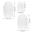 BESTYASH 3Pcs Transparent Plastic Piping Couplers for Cake Decorating ...